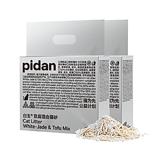 pidan Cornstarch Cat Litter with Tofu Litter,Clumping,No Dust,Natural Litter Ultra Absorbent and Fast Drying,Non-Stick 5.3lb/Bag (1 Bag)