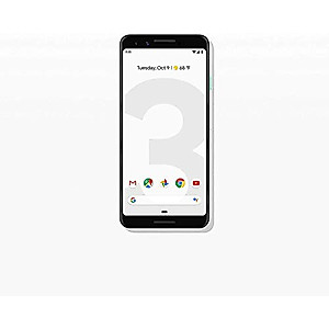 Google Pixel 3 Smartphone (G013A) GSM Unlocked + Verizon - 128GB / White (Renewed)
