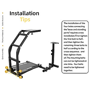 Marada Pro Racing Wheel Simulator Stand Support with V2 Stand Up Support for G29, G27 and G25 Racing Wheel Stand without Wheel, Shifter and Pedals