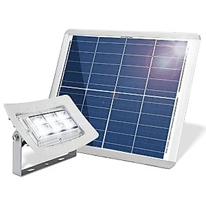 WAWUI 1000LM Solar LED Flood Lights Outdoor, Light Sensor IP65 Waterproof Solar Security Flood Lights 6000K Wired Solar Spot Lights for Outside, Yard, Garage, Garden, Patio, Pool