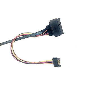 𝐃𝐢𝐋𝐢𝐧𝐤𝐞𝐫 OCuLink 4X to NVMe U.2 SSD,SFF-8611 to SFF-8639 Cable with Power 100cm(CBL-SAST-0956)