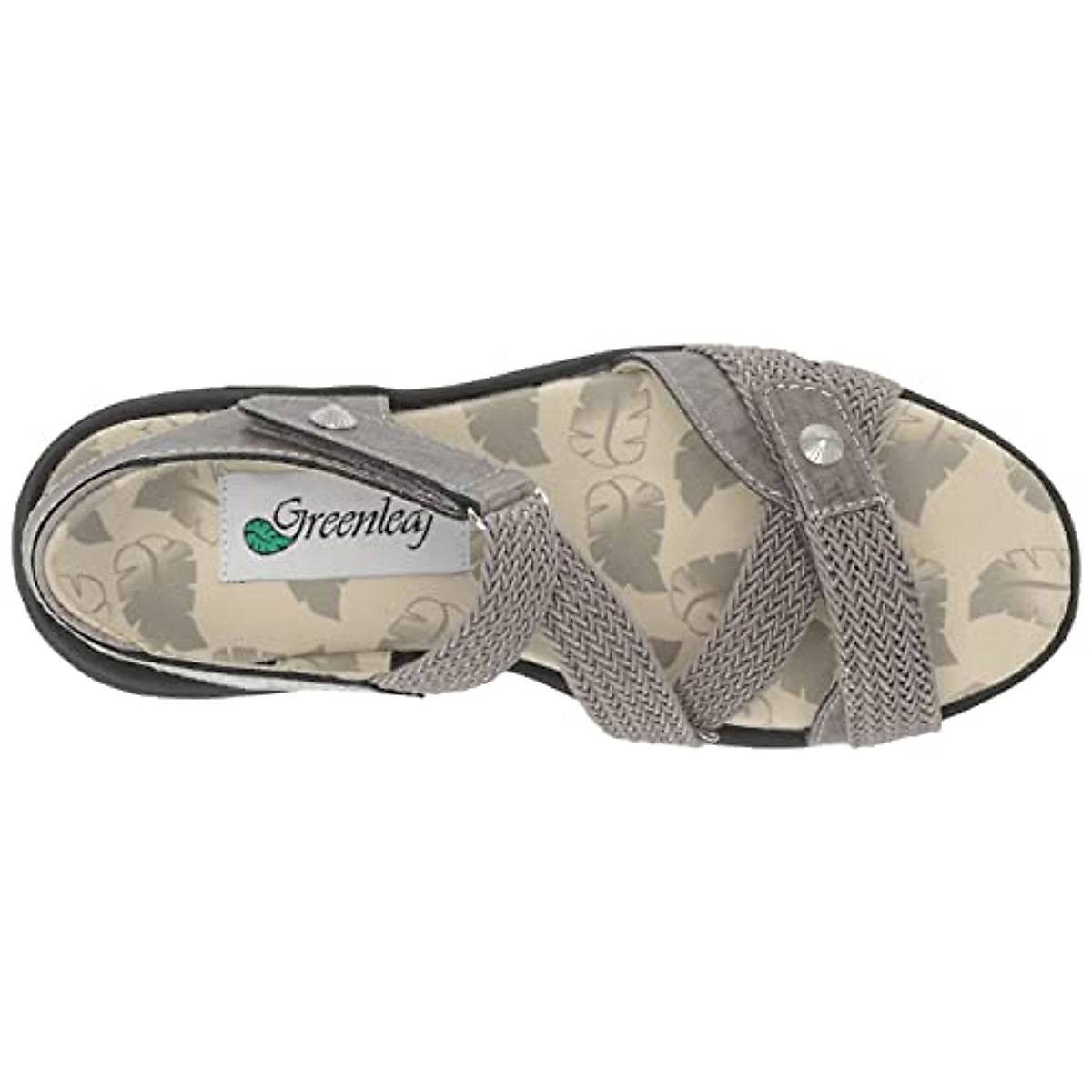 Greenleaf Women's Serenity Sandal, Gray, 11