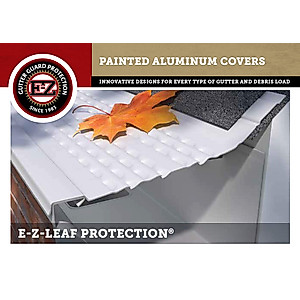 E-Z-GUTTER GUARD GG6EZLEAFPRO-BX E-Z-Leaf Protection Guards (for 5"/6" Gutters) -Covers 100 feet (25-4 Foot Sections), White