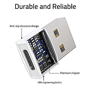 Syntech USB to USB C Adapter 4 Pack, Type C Female to USB Male Converter Power Charger Cable Adapter Compatible with MagSafe Apple Watch Series 9/SE/Ultra 2 iPhone 15 Plus Pro Max AirPods Pro, etc