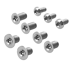 13-Piece Titanium Hardware Set for Spyderco Paramilitary PM2 C81, Includes Screws, Main Pivot, Lanyard Tube, Standoff Spacer and Blade Stop Pin, Silver Color