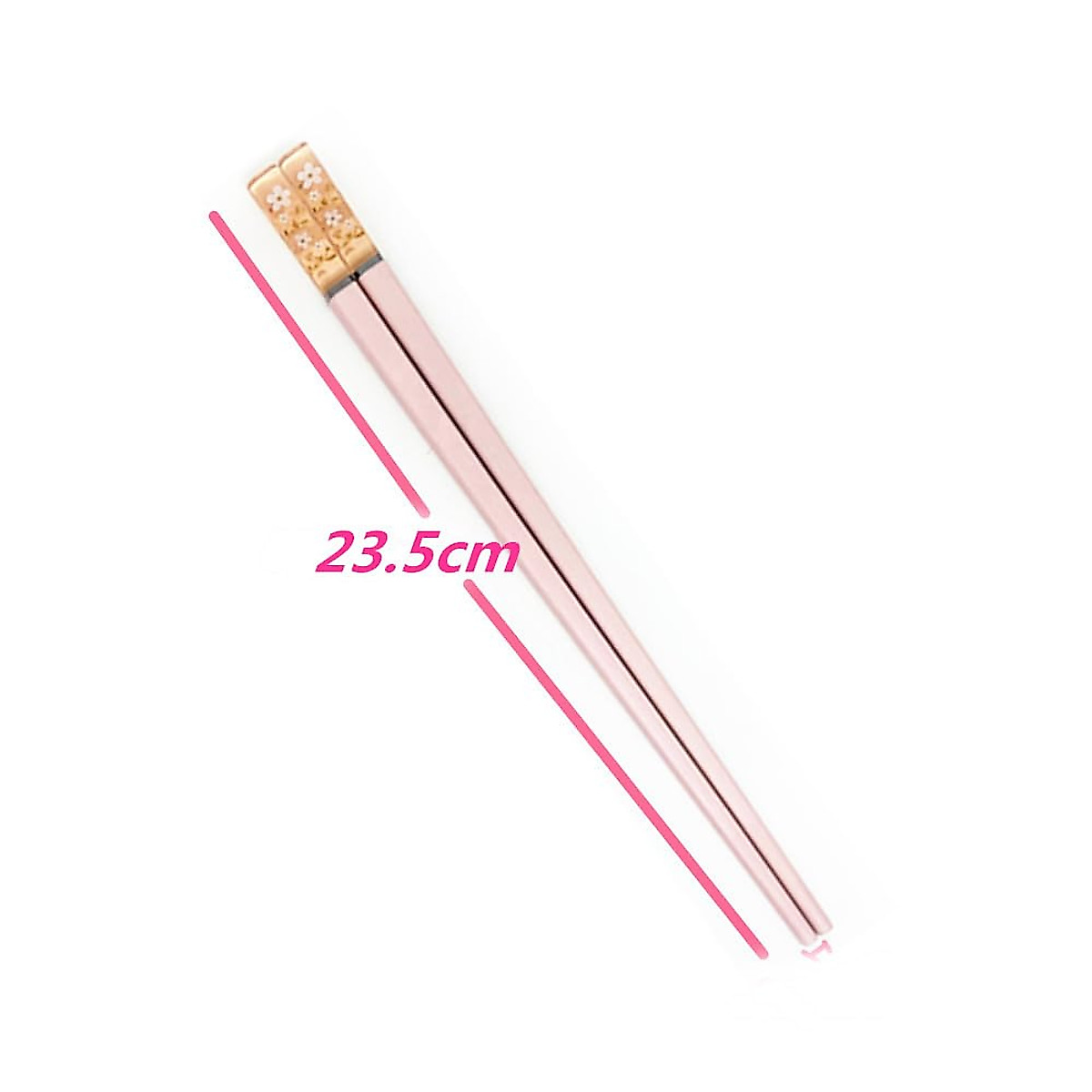 5 Pairs Fiberglass Reusable Chopsticks, Non-Slip,Chopsticks Set for Sushi, Ramen,Dumpling, Asian Cuisine,Noodles, Bento box,Chinese Japanese Korean Chopsticks, Pink