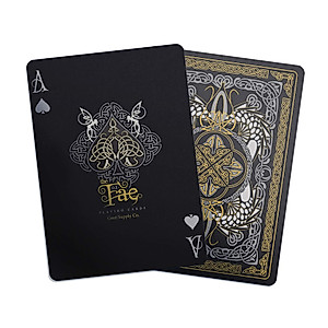 Creatures of The FAE Playing Cards by Gent Supply - Black, Gold & Silver Edition