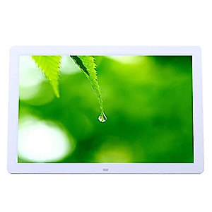 High-Definition Digital Photo Frame 17-inch Electronic Photo Album mall Video Player Advertising Player Supports 1080P Video Playback (Color : White)