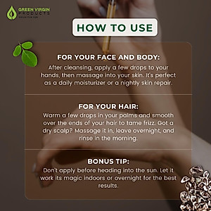 Organic Moringa Oil, Cold Pressed, Extra Virgin, 100% Pure, Food Grade