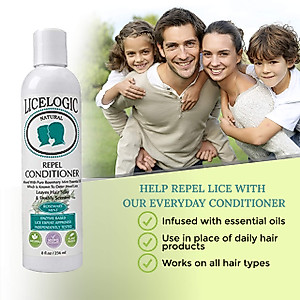 LiceLogic Lavender Lice Prevention Conditioner 8oz - Effective Against Super Lice, Kills Eggs & Nits, Safe, Naturally Derived Formula