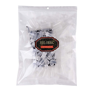 100Pcs 5ML Small Pill Plastic Containers Empty Pill Bottles Sample Bottles Vial Test Tube with Caps by HRLORKC