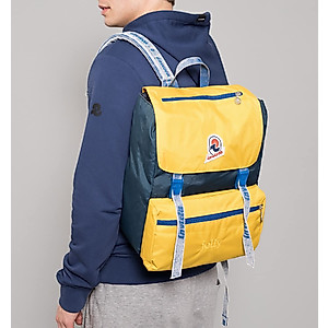 Invicta Jolly III Vintage Laptop Backpack (Mood Indigo/Lemonchrome)