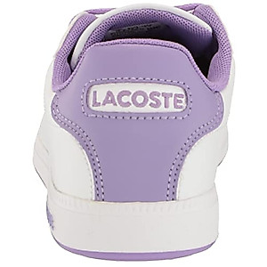 Lacoste Infant's Graduate Sneaker, White/Purple, 44SUI0005-Z54, 5.5