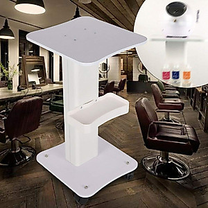 Beauty Cart, Salon Spa Rolling Trolley Cart on Wheels Beauty Instrument Tray White Mobile Cart for Esthetician Tool Carts, Load 132lbs