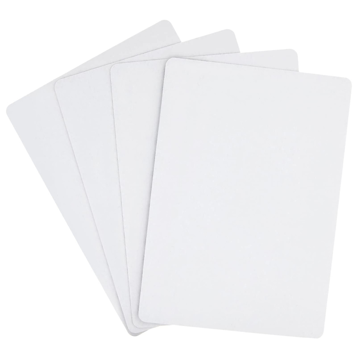 BLUE PANDA 224 Blank Custom Cards for DIY Game Cards - Checkered Diamond Backing - Blank Playing Cards to Write on - Blank Game Cards - Blank Playing Cards with Back Design (4 Decks, 3 x 4 In)