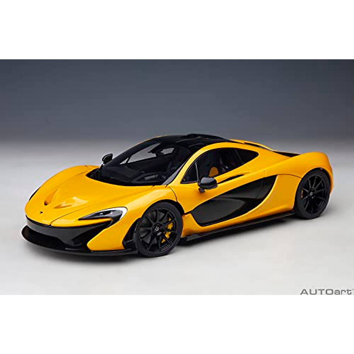 AUTOart McLaren P1 Volcano Yellow w/Yellow/Black Interior 1/18 Model Car 76067
