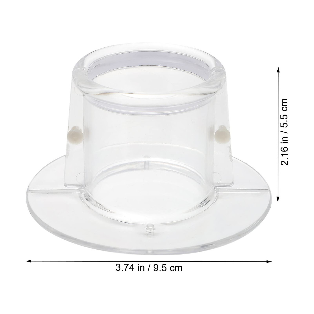 Parrot Neck Collar, Plastic -bite Collar Clear Bird Feather Protector Prevent Grab Lick Healing Safety Bird Cone Collar for Macaw Cockatoo Parrot Large