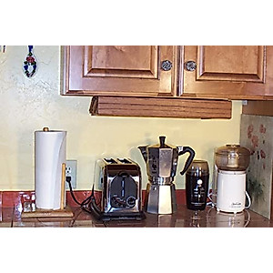 Makimoo Kitchen Storage Under Cabinet Spice Rack, Handmade Hardwood, Holds 16 Large or 32 Small Spice Containers