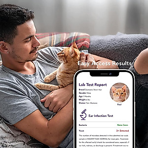 MySimplePetLab Cat Ear Infection Test Kit | Fast and Accurate Detection of Cat Ear Yeast and and Other Ear Irritations | Reliable Mail-in Ear Care Cat Test Kit for Smelly, Itchy, or Sore Ears