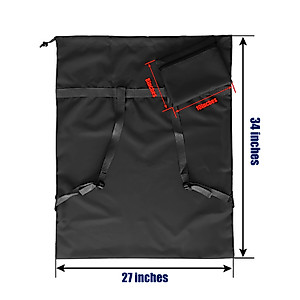 Extra Large Laundry Bag Rucksacks [26’’x34’’] Sturdy rip and tear resistant polyester material with drawstring closure. Ideal machine washable laundry bags for college, dorm and apartment dwellers-black