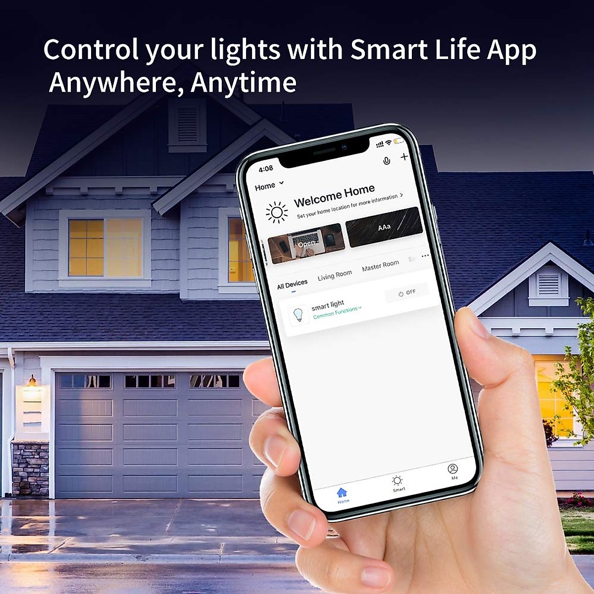 LEDEPLY A15 LED Smart Bulb, Compatible with Alexa, Google Home, E26, 5W=40W, Color Changing, Dimmable WiFi Light Bulbs, No Hub Required, 3 Pack