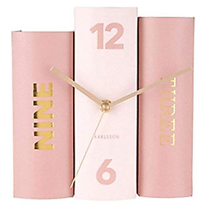 Karlsson Table Clock, Paper, Pink, One Size