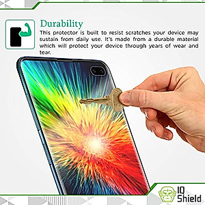 IQ Shield Matte Screen Protector Compatible with Galaxy S10 Plus 6.4 inch (Max Coverage)(2-Pack) Anti-Glare Anti-Bubble Film (NOT Compatible with Verizon S10 5G 6.7)