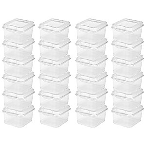 Sterilite 18038612 Flip Top, Clear, 12 count Set of 2 (24 Pack)