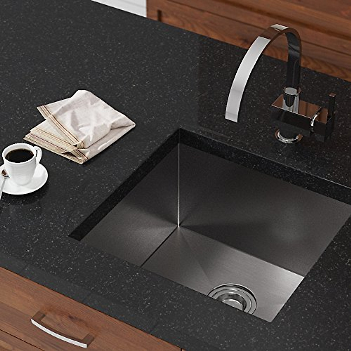 MR Direct 2321s-16 Stainless Steel Sink Undermount 20 in. Single Bowl Kitchen