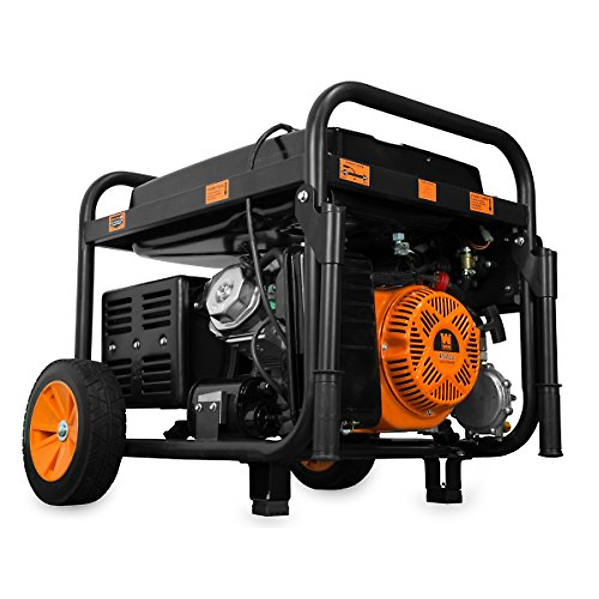 WEN DF1100T 11,000-Watt 120V/240V Dual Fuel Portable Generator with Wheel Kit and Electric Start - CARB Compliant, Black