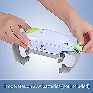 Automatic Jar Opener, Hands Free 1 Touch Electric Bottle Lid Twister for Seniors with Weak Arthritic Hands. Strong Kitchen Gadget for Elderly