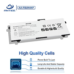 ANTIEE 15.2V 57Wh AA-PBUN4NP PBUN4NP Laptop Battery for Samsung ATIV Book 9 Pro NP940Z5J NP940Z5L NP940Z5L-X01US NP940Z5L-X03US NP940Z5L-S03US Series NP9300AA AAPBUN4NP BA43-00374A 4ICP6/60/80