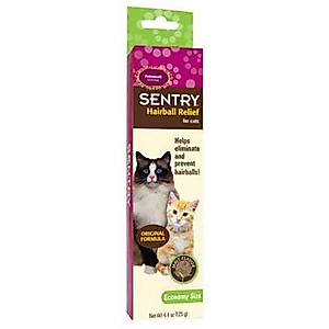 Sentry Hairball Relief for Cats,Malt Flavor,4.4 Ounces