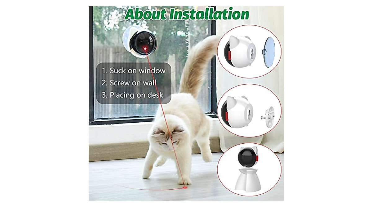 AUKL Motion Activated Cat Laser Toys for Playful Pets