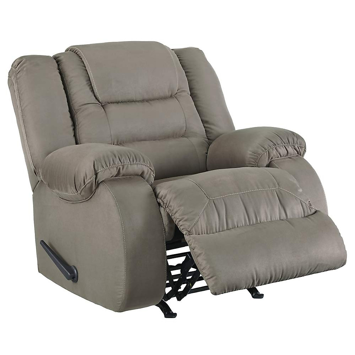 Signature Design by Ashley McCade Contemporary Manual Pull Tab Rocker Recliner, Gray