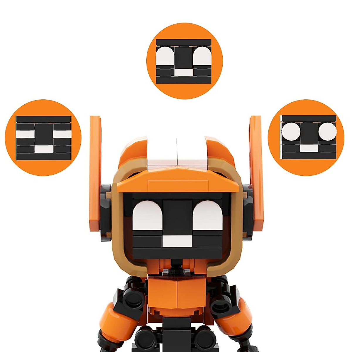 BUILDIFY Love K-VRC Death Robot Building Toys Set for Kids, Boys, Girls and TV Fans; Comedy Anime Collection Smart Future Robot Action Figure Model Toys Cat Head Robot Building Blocks.142 Pieces