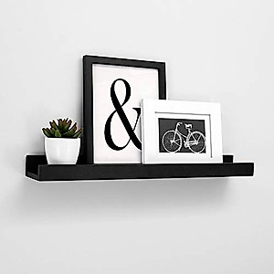 Kiera Grace Kieragrace Modern Floating-Shelves, 23-Inch by 4-Inch, Black
