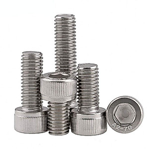 10Pcs M1.6x10mm Socket Cap Screws Allen Bolts 304 A2 Stainless Steel (M1.6x10mm)