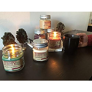 Sydney Candle Co. Fall Candles | Soy Mason Jar Candle | Fall Scented Candles for Home | Holiday Candle (7.5 oz) (Fresh Cut Pine)