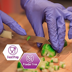 MedPride Powder-Free Nitrile Exam Gloves, Medium, Box/100