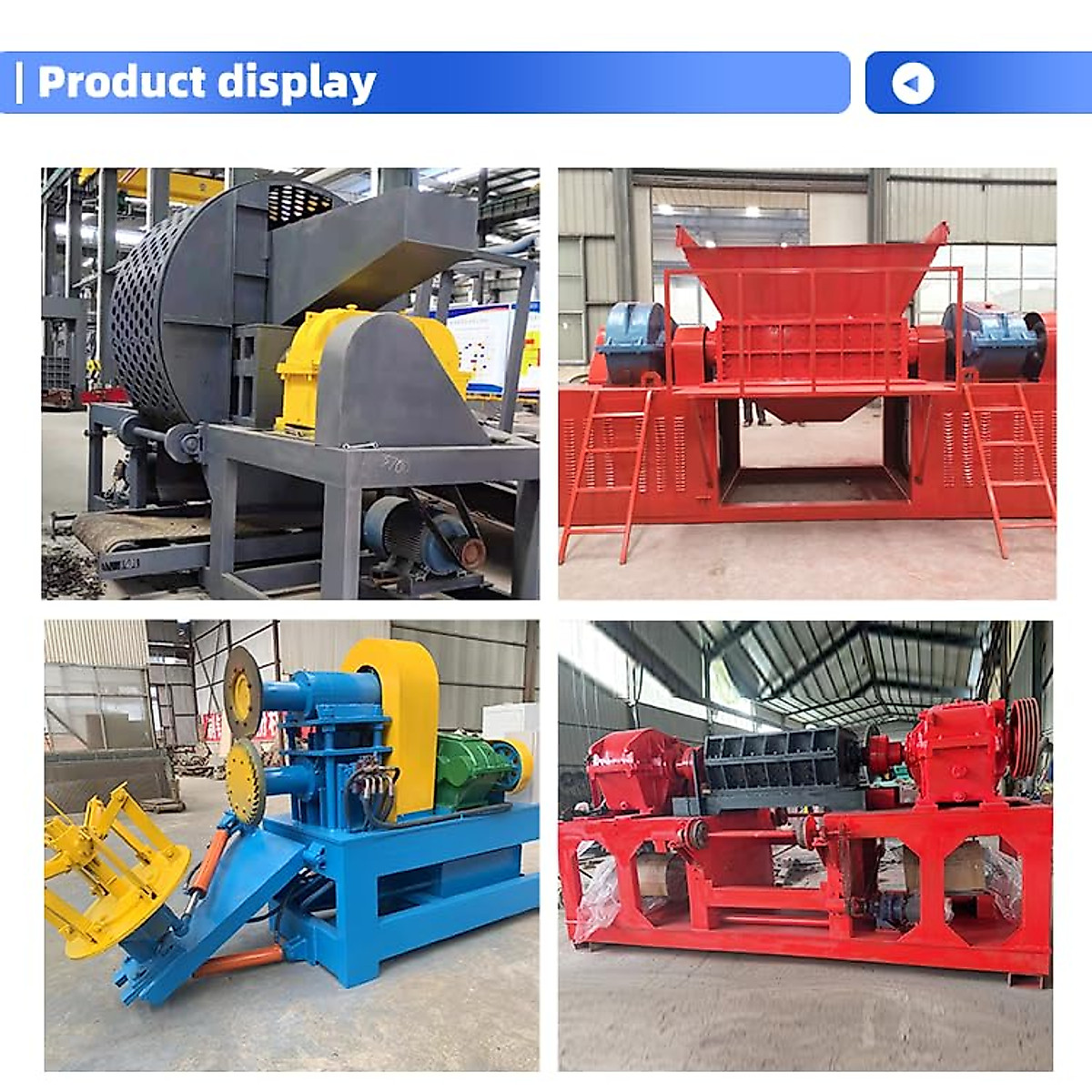 Plastic/Paper/Wood/tire Waste Recycling Double Shaft tire Shredder tyre Crusher