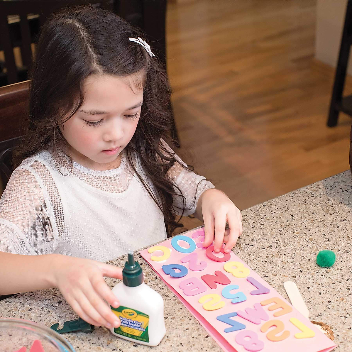 Chenille Kraft CK-4304 Wonder Foam Letters and Numbers, 6" Height, 6.9" Wide, 6.9" Length, 1/2 lb. (1500 count)