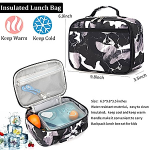 XLERHAZO School Backpack Camouflage Backpack Water Repellent Casual Daypack Lightweight Bookbags for Boys Girls (DX Camo Blue)