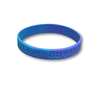 25 Suicide Teal and Purple Silicone Awareness Bracelets - Medical Grade Silicone - Latex and Toxin Free (25 Bracelets)