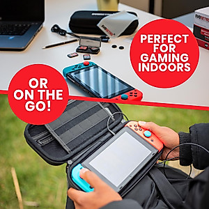 Starter Kit Accessories 14 pcs - Complete Bundle Set Compatible for Nintendo Switch Case Gaming Console