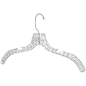 DEILSY Clothes Hangers Plastic Set of 12Pcs Heavy Duty Hangers Dresses, T-Shirts Shirt Hangers for Closet Organization Clear Hangers for Home, Retail Easy to Use and Durable