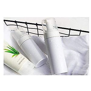 2Pcs 4 Ounce Plastic Foamer Pump Dispenser Foaming Mousse Bottles Empty Storage Container for Cosmetic Facial Cleanser Liquid Skin Care Products Hand