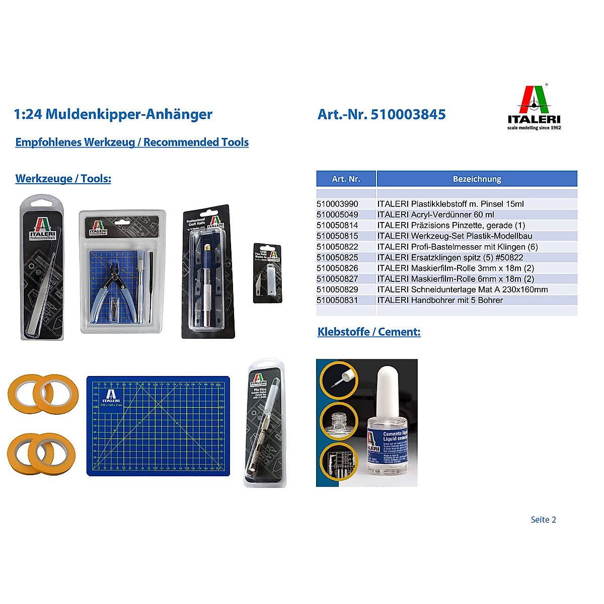 Italeri 1/24 Dumper Trailer