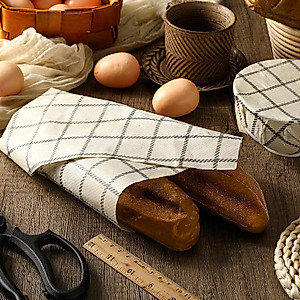 Mindsoft 17 x 23 Inch Reusable Beeswax Food Wrap for Bread Sandwich Wrapper Beeswax Paper Organic Bowl Dishes Covers Sustainable Food Cheese Fruit Snacks Storage Containers Keeper