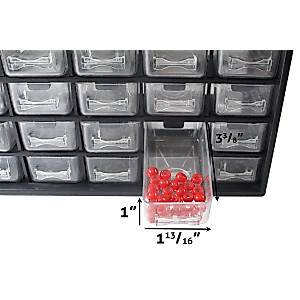 STOW AWAY 25 Drawer Small Parts Organizer Unit: TJ05-08725